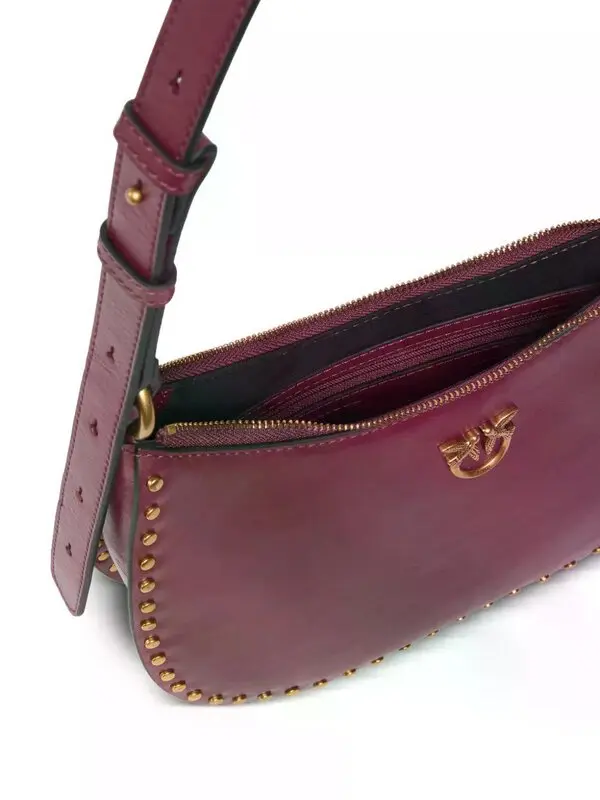 Pinko Love Birds Studded Shoulder Bag