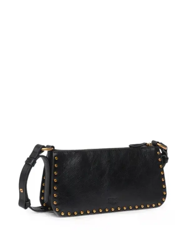 Pinko Love Birds Stud-embellished Shoulder Bag - Black