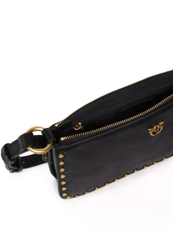 Pinko Love Birds Studded Shoulder Bag