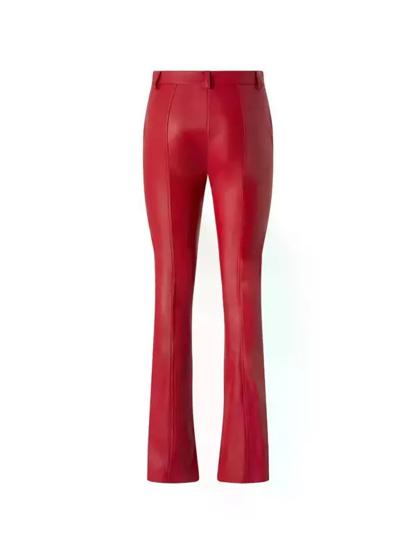 Pinko High-shine Flared Trousers - Red
