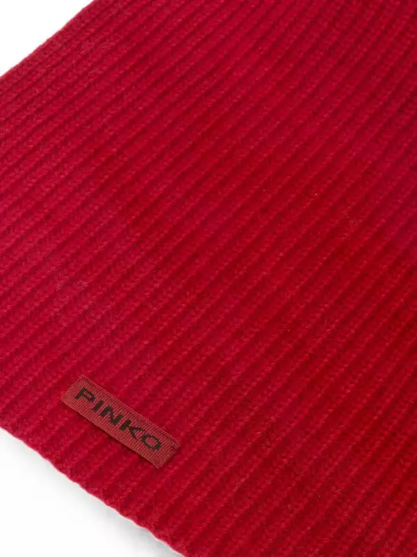Pinko Ribbed-knit Scarf