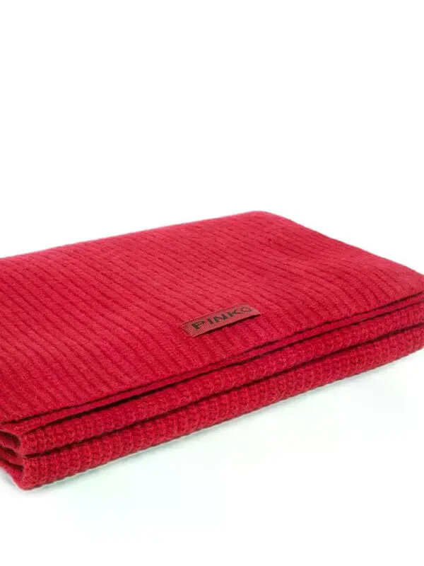 Pinko Ribbed-knit Scarf