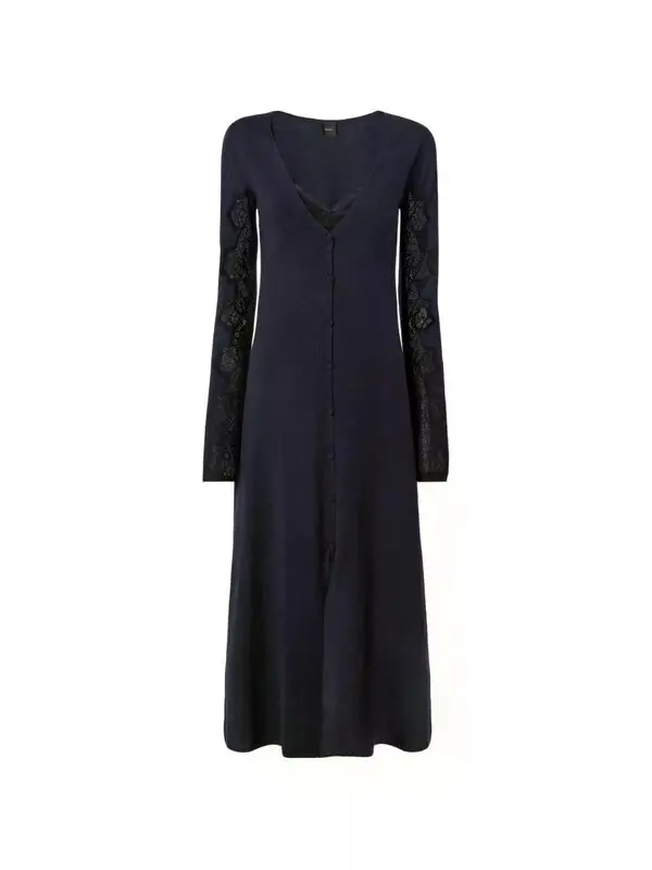Pinko Lace-panelled Button-up Dress