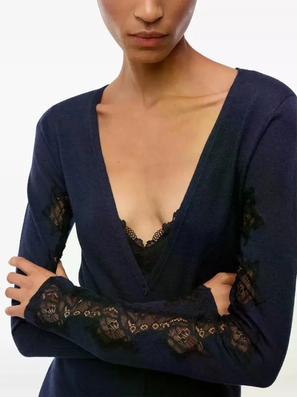 Pinko Lace-panelled Button-up Dress