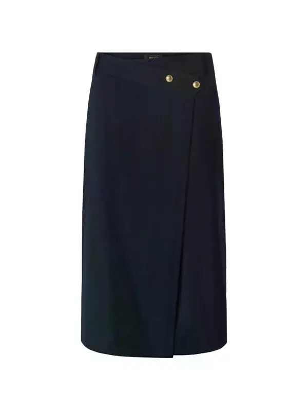 Pinko Wrap Front Button Detail Midi Skirt
