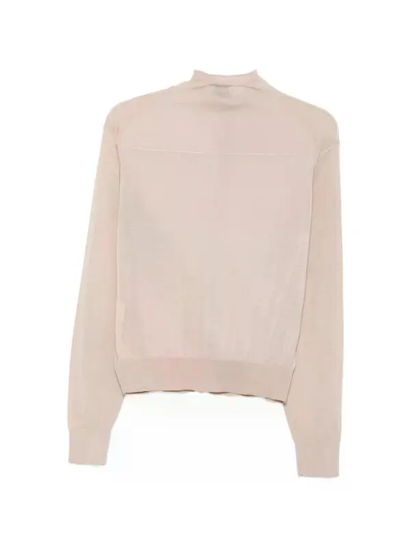 ALYSI Button-up Mock-neck Cardigan