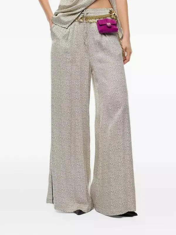 Pinko Polka Dot Drawstring Palazzo Pants