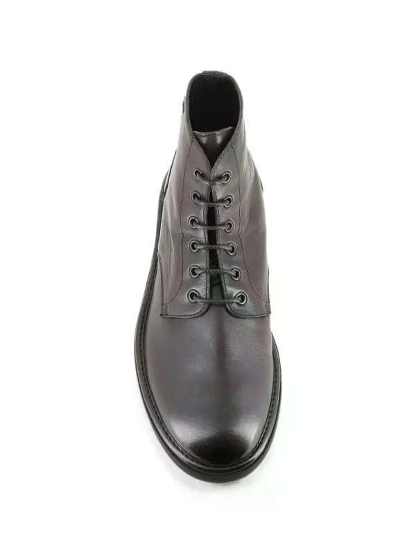 ALEXANDER HOTTO Lace-up Leather Ankle Boots