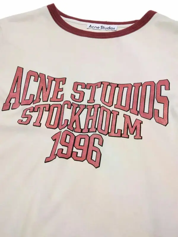 Acne Studios Logo-print Ringer T-shirt