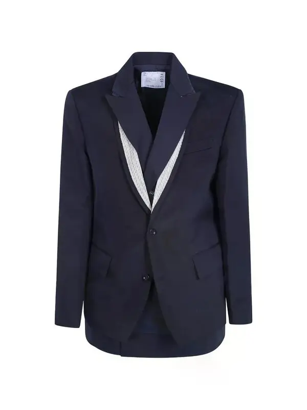 Sacai Layered Silk Blazer