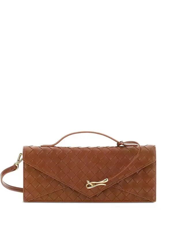 Jw Pei Woven Design Envelope Shoulder Bag - Brown