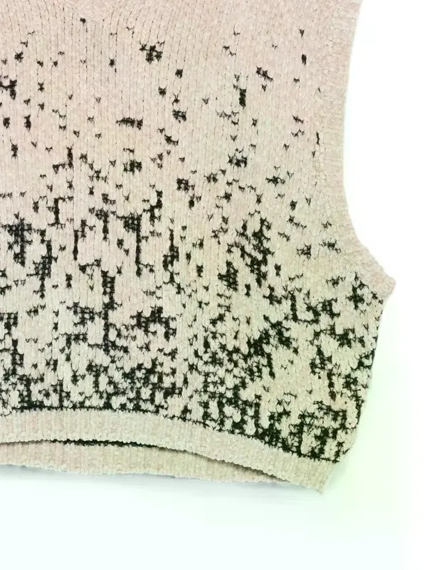 ALYSI Intarsia-knit Sleeveless Vest
