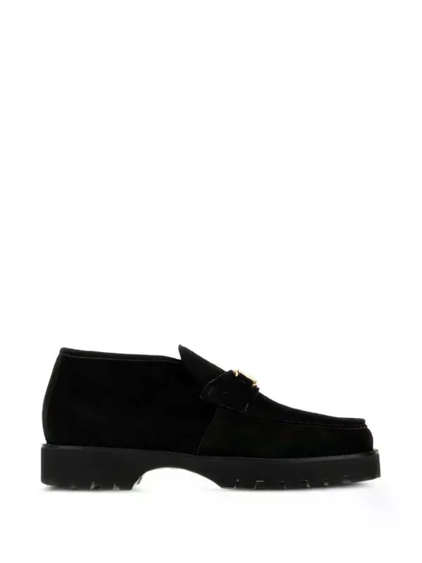 Valentino Garavani Lord Chunky Logo-plaque Loafers - Black