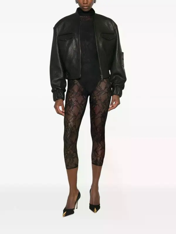 Andamane Loli Lace-panelled Cropped Trousers