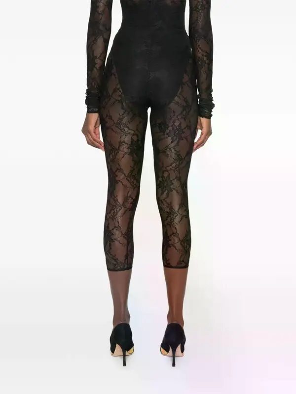 Andamane Loli Lace-panelled Cropped Trousers