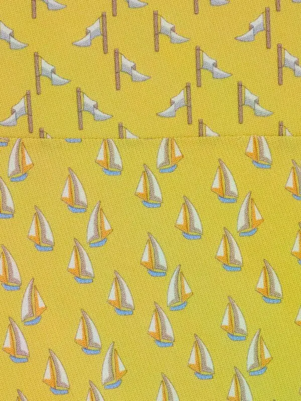 FERRAGAMO Catamarano Sailboat-print Tie