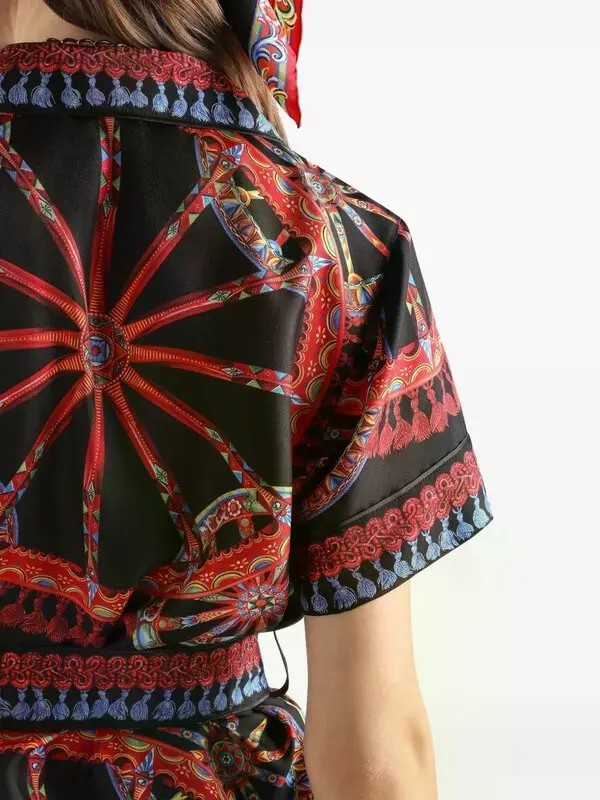 Dolce & Gabbana Carretto-print Silk Twill Shirt