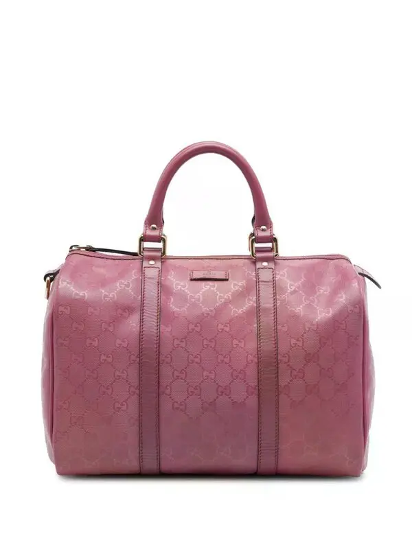 Gucci Gg Imprimé Joy Boston Bag - Brown