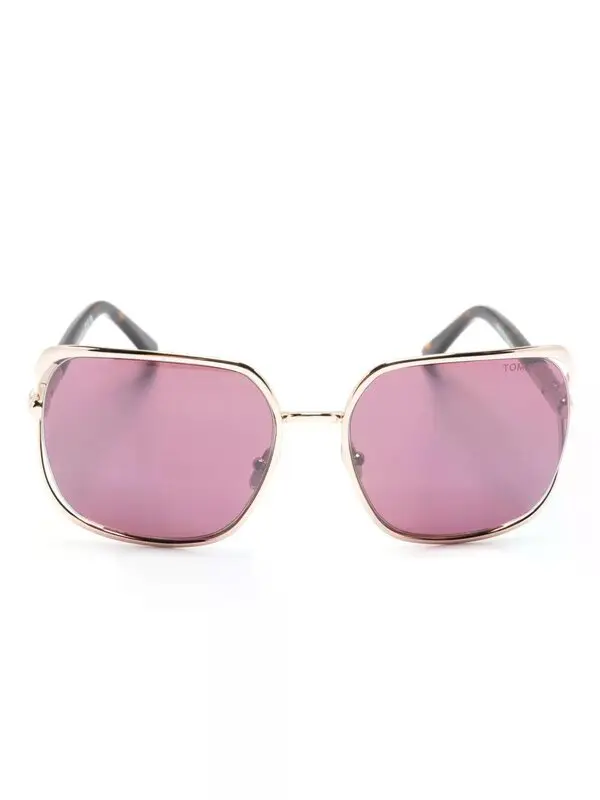 TOM FORD Goldie Square-frame Sunglasses - Brown