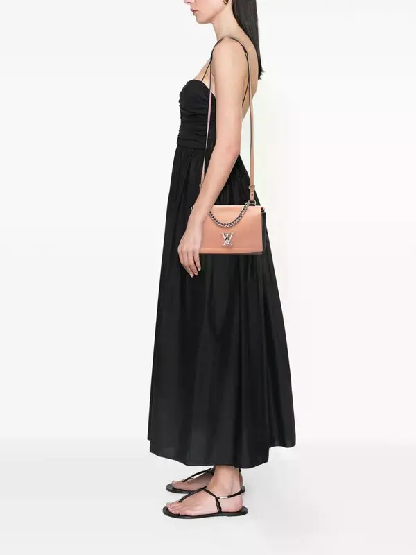 LOUIS VUITTON Tricolor Leather Lockme Ii Bb Satchel