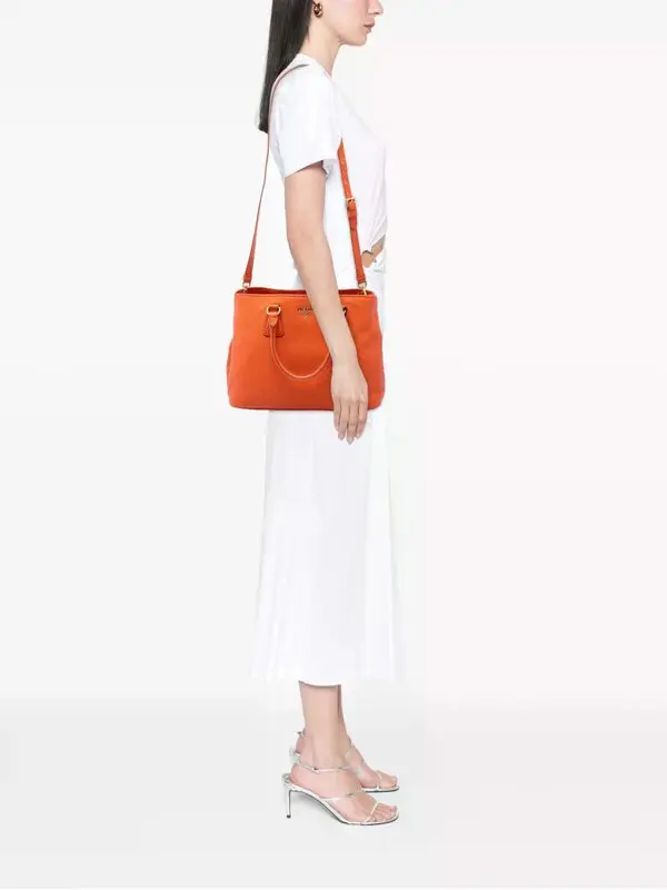 Prada Vitello Daino Open Convertible Tote Satchel
