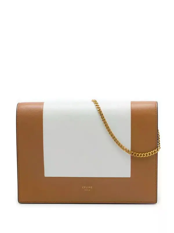 Celine 2017 Leather Frame Wallet On Chain Crossbody Bag