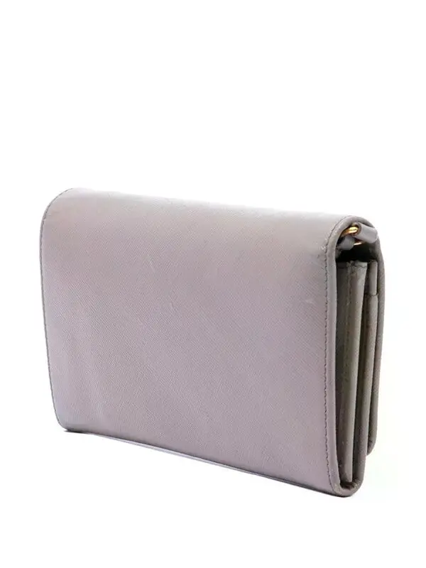 Prada 2010-2026 Saffiano Wallet On Strap Crossbody Bag