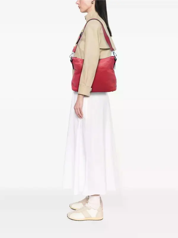 Prada 2010-2026 Vitello Daino Shoulder Bag - Red