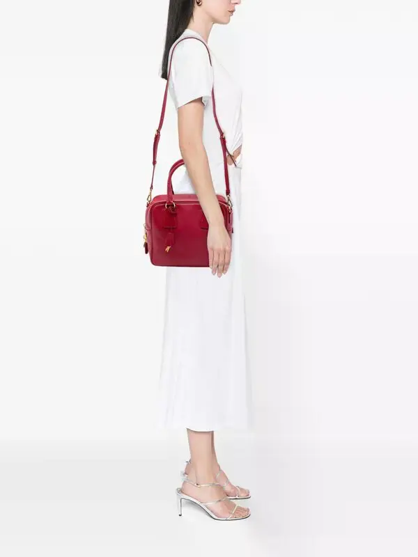 Prada Saffiano Leather Bauletto Satchel