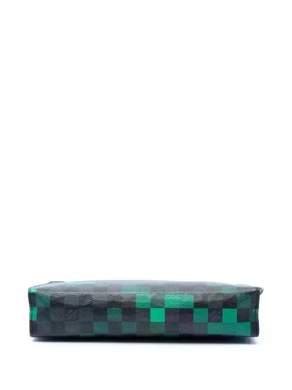 LOUIS VUITTON Damier Graphite Pixel Pochette Voyage Mm Clutch Bag