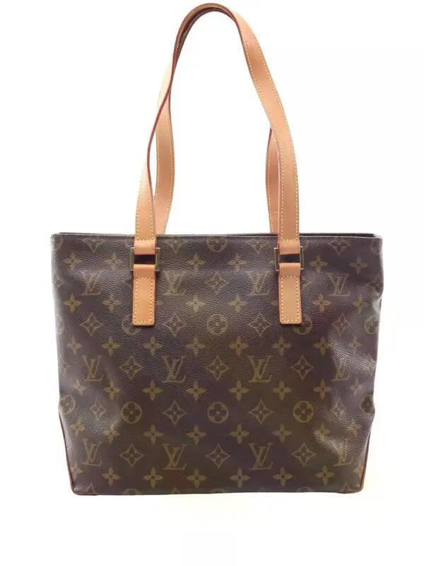 LOUIS VUITTON 2002 Monogram Cabas Piano Tote Bag - Brown