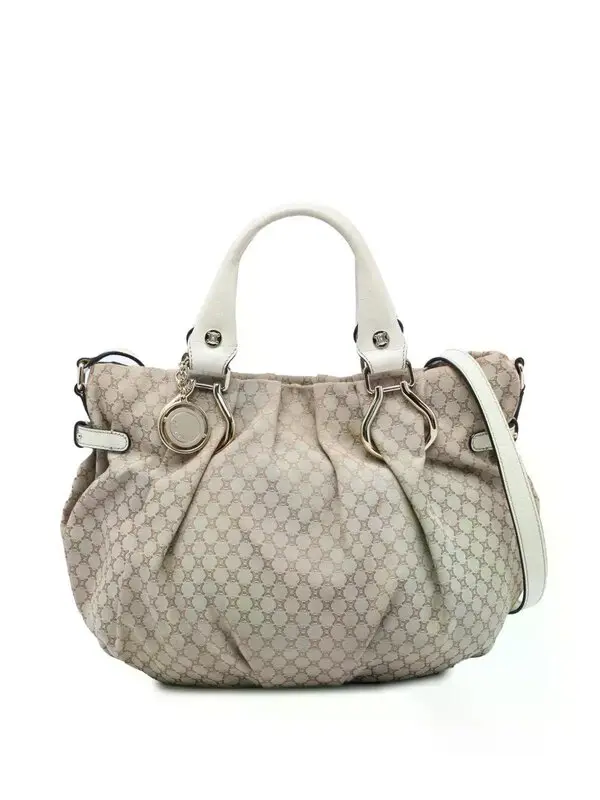 Celine 2009 Macadam Canvas Pillow Satchel