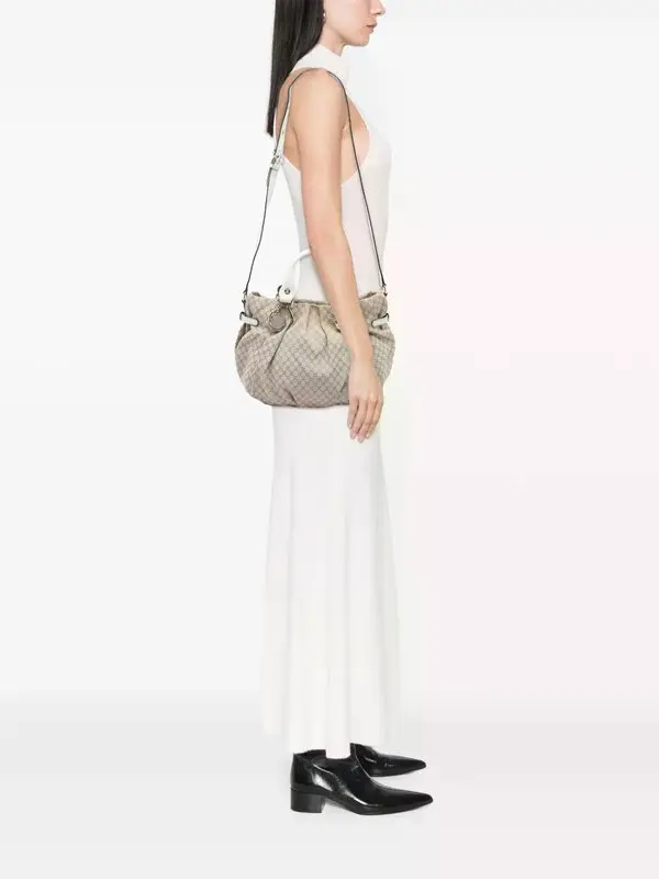Celine 2009 Macadam Canvas Pillow Satchel