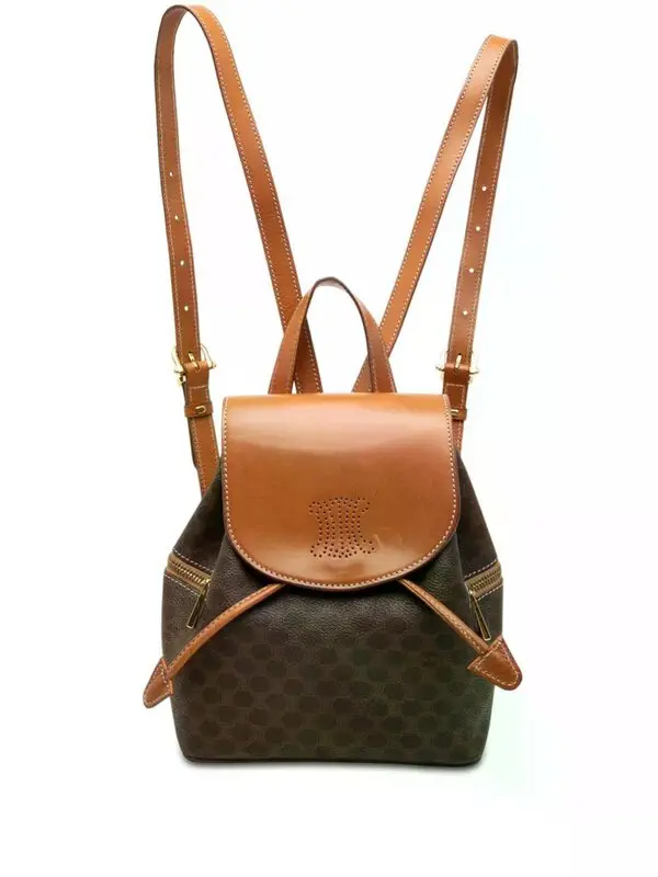 Celine 1996 Macadam Coated Canvas Backpack