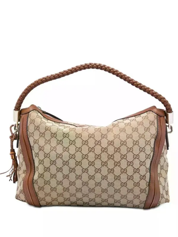Gucci 2016-2026 Medium Gg Canvas Bella Shoulder Bag - Neutrals