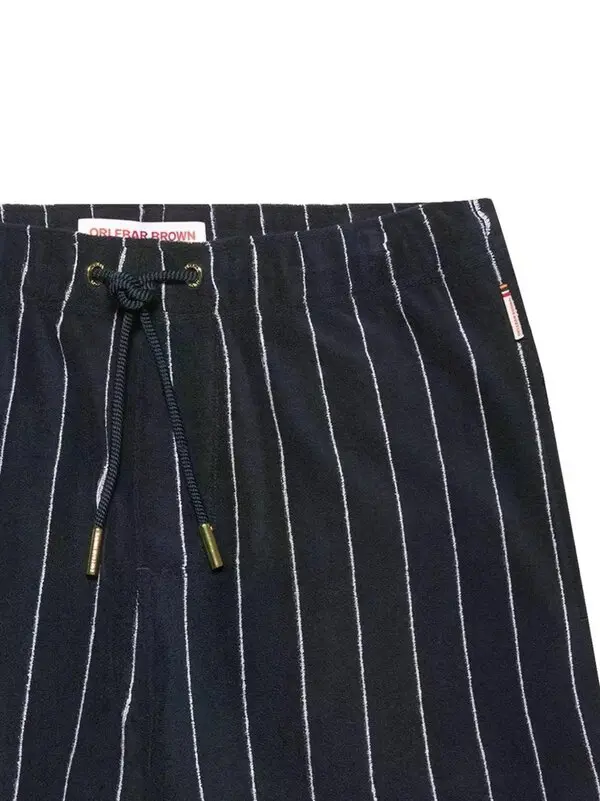 Orlebar Brown Trevone Striped Towelling Shorts - Blue