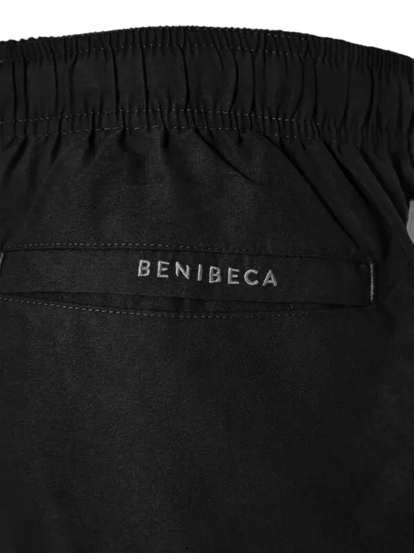 BENIBECA Nero Scortese Logo-print Drawstring Swim Shorts