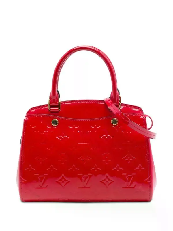 LOUIS VUITTON 2015 Monogram Vernis Brea Pm Satchel