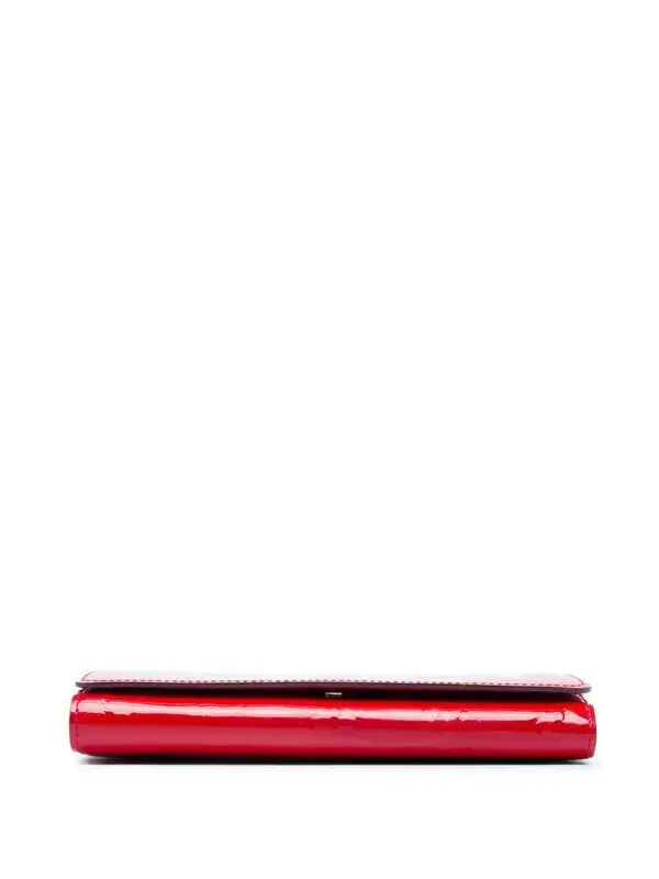 LOUIS VUITTON 2015 Monogram Vernis Chain Wallet Shoulder Bag - Red