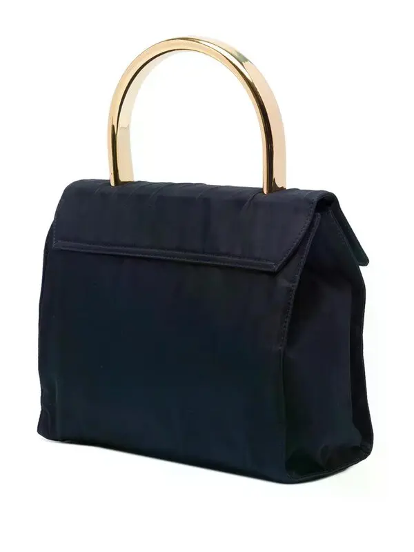 Prada 2013-2026 Tessuto Metal Top Handle Bag Handbag
