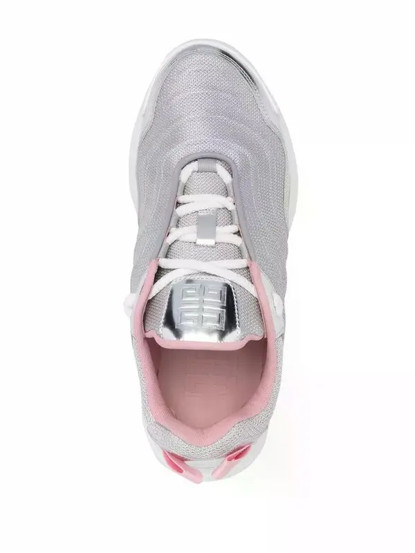 Givenchy Metallic-effect Leather Sneakers