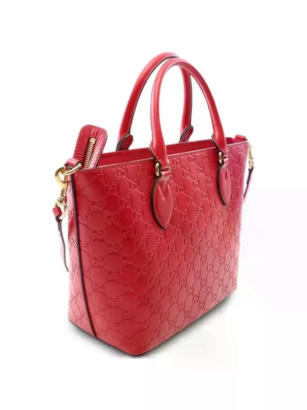 Gucci 2000s Guccissima Tote Bag - Red
