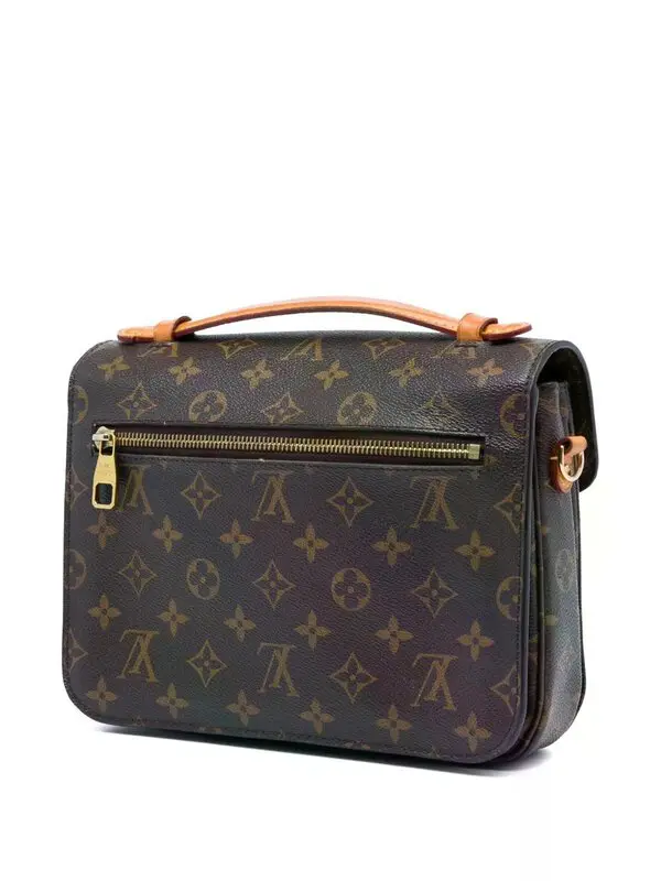 LOUIS VUITTON 2016 Monogram Pochette Metis Satchel - Brown