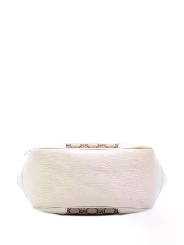 Gucci 2016-2026 Small Gg Canvas Bree Satchel - White