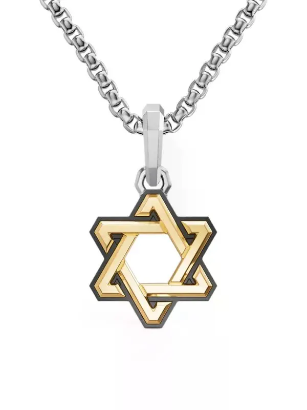 David Yurman Deco Star Of David Pendant - Gold