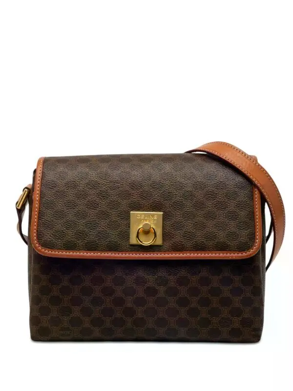Celine 2014 Macadam Coated Canvas Crossbody Bag
