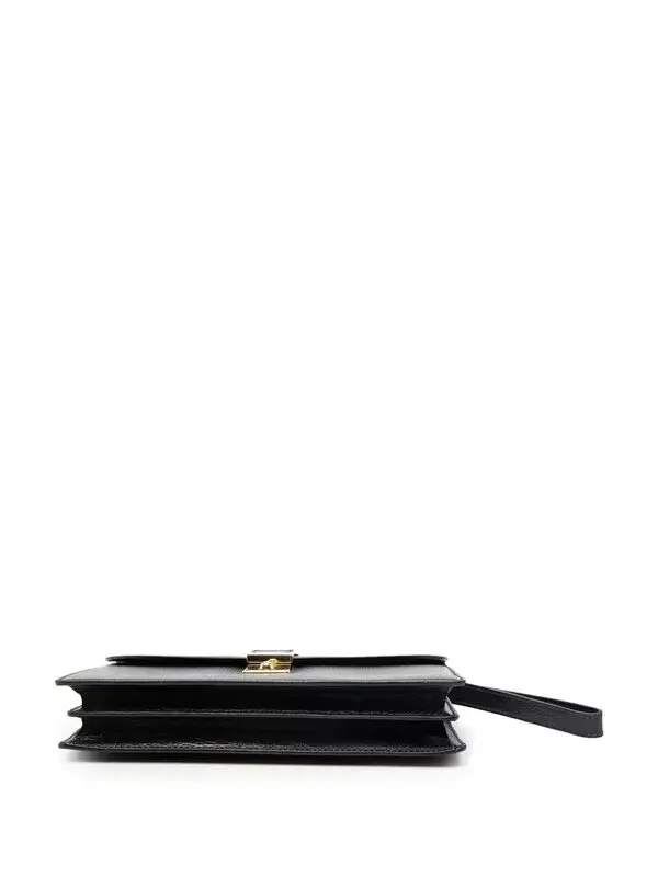 Gucci 20th Century Calfskin Interlocking G Padlock Wristlet Clutch Bag