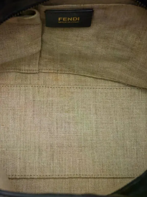 Fendi 2010-2026 Canvas Pequin Stripe Satchel