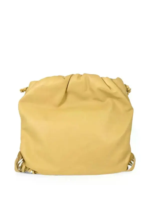 Bottega Veneta 1990-2000s Fringe Pouch Leather Shoulder Bag - Neutrals
