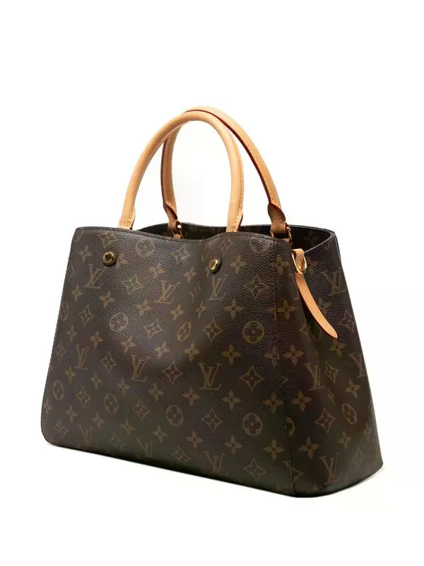 LOUIS VUITTON 2019 Monogram Montaigne Mm Satchel - Brown
